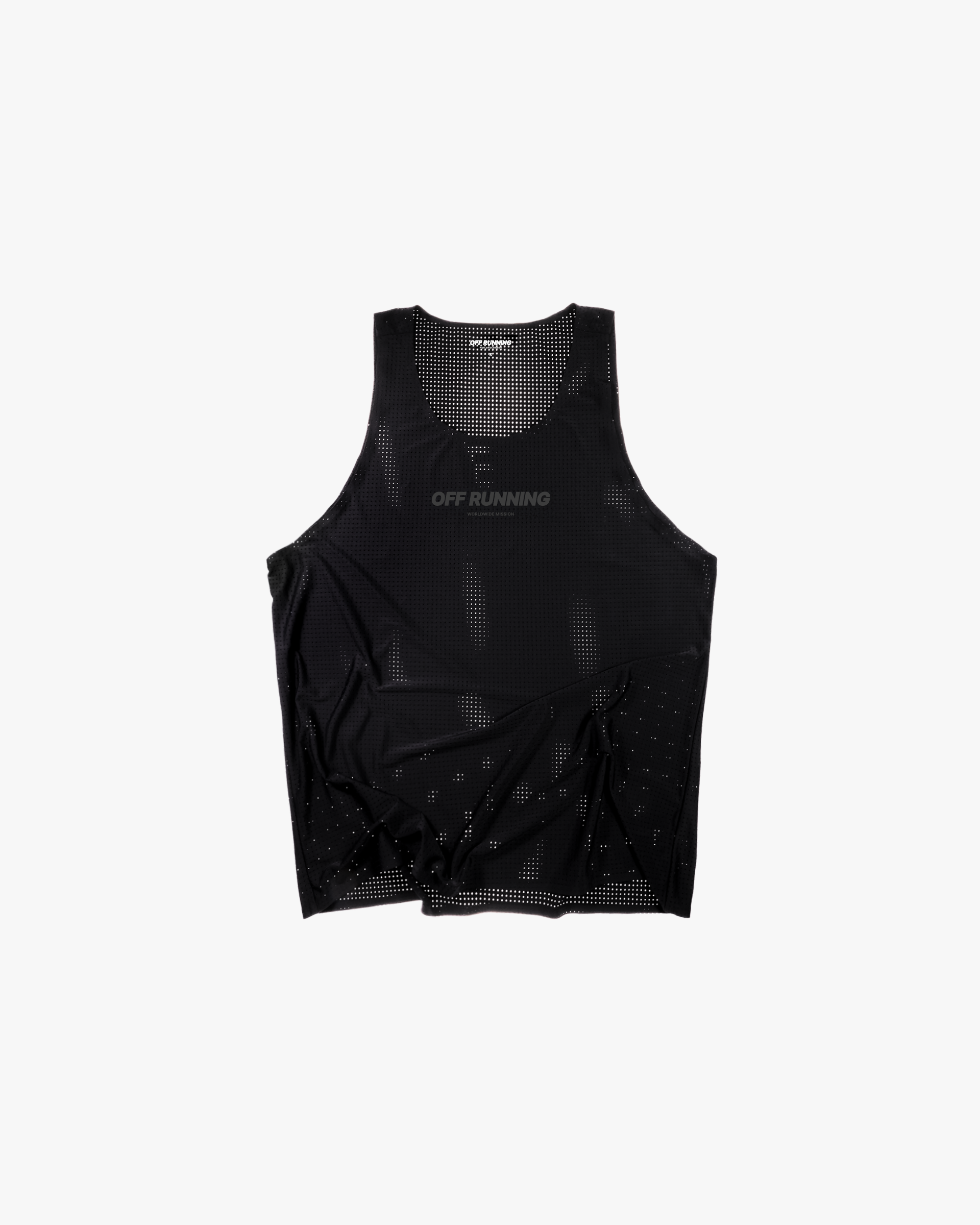 OFF RUNNING Minimal Performance Singlet - Black