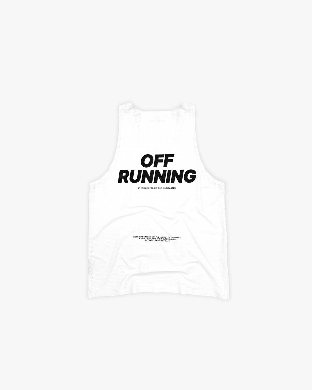 OFF RUNNING Team Performance Singlet - White