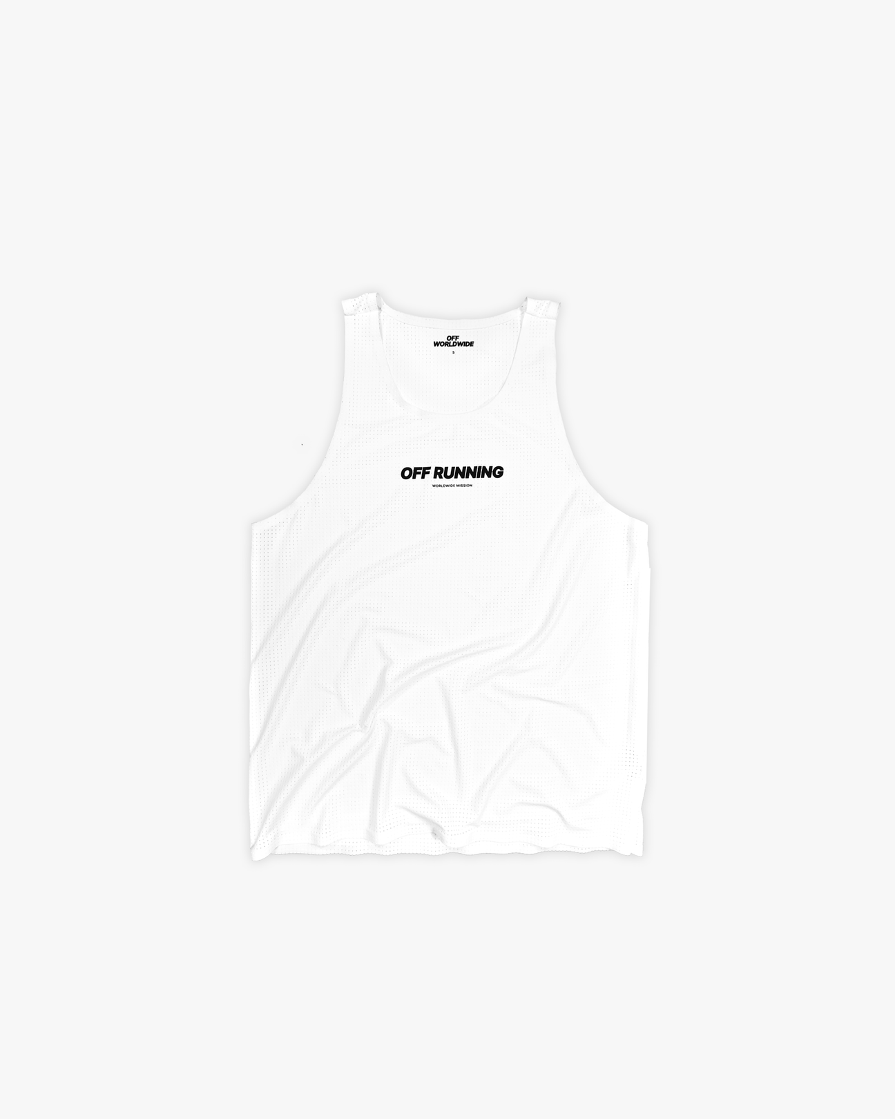 OFF RUNNING Team Performance Singlet - White